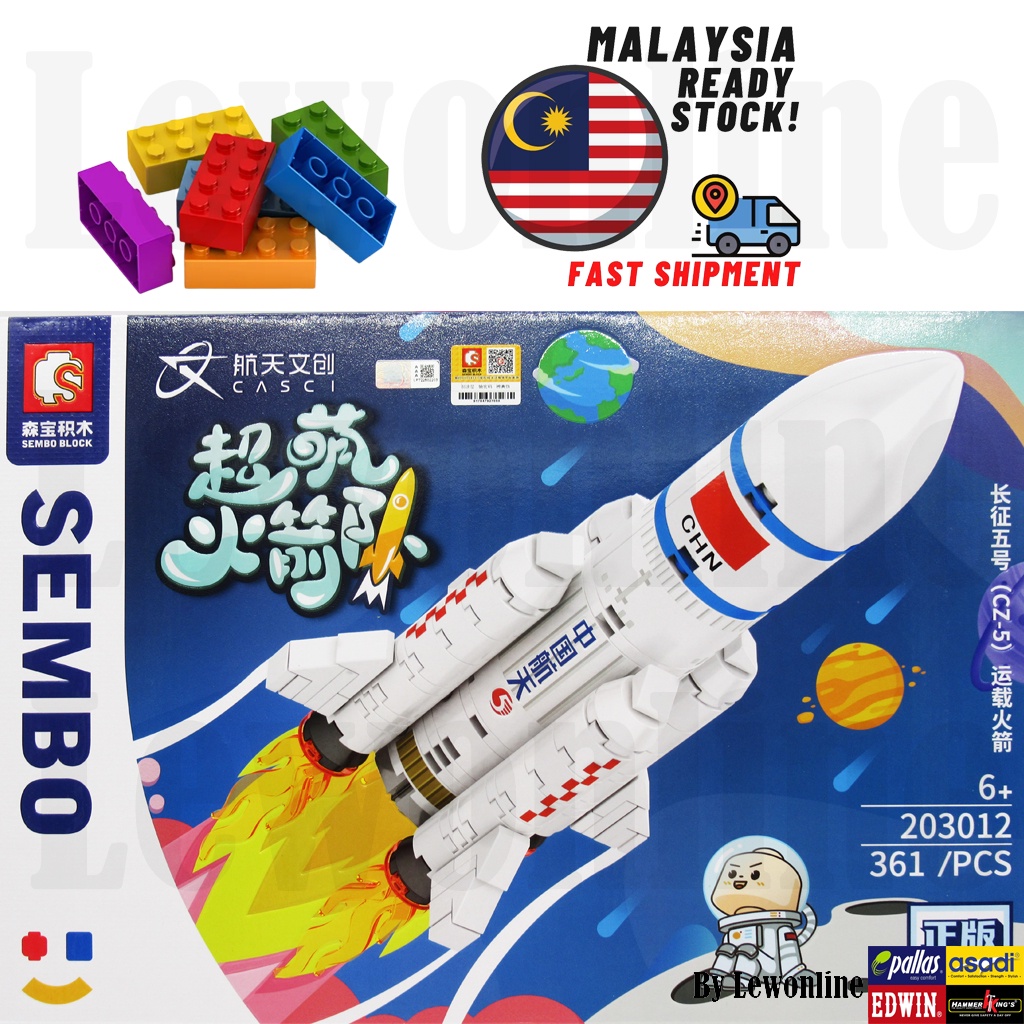 blocks kapal angkasa kanak roket mainan penerbangan hadiah spaceship ...