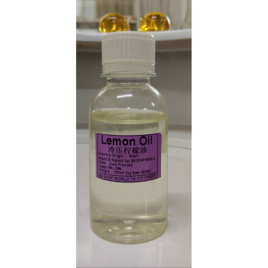 (Ready in melaka) Lemon Oil Flavour 冷压柠檬油 100ml (1018) | Shopee Malaysia