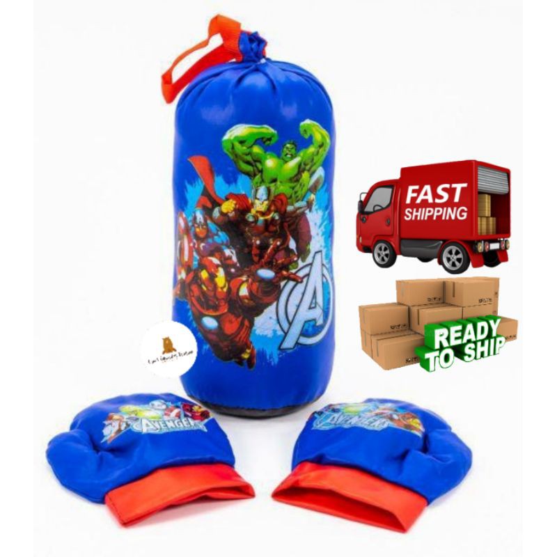 🔥Ready Stock🔥Kids Avengers Boxing Punching Bag And Boxing Glove Kids ...