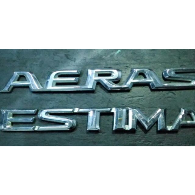 💥💥 Original Toyota Estima Rear Bonnet Emblem with Aeras Word 💥💥 ...