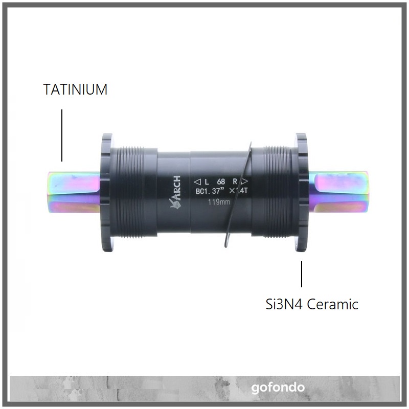 ARCH Titanium Axle Square Taper Threaded Bottom Bracket | Shopee Malaysia