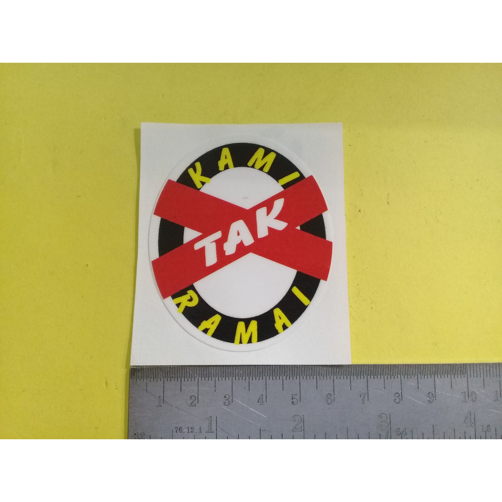 20230826-431 0720A KAMI TAK RAMAI Body Sticker / Stripe / STIKER ...