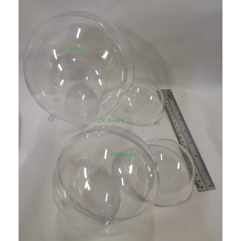 Round Crystal Ball Cake Decoration Mousse Cake Box Transparent Ball ...