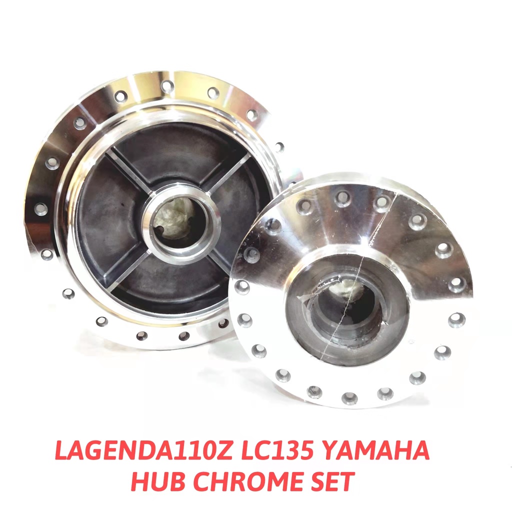 YAMAHA LC135 5S LAGENDA 110Z SRL110 LC5S LC 5S 55C HUB CHROME CHROME ...