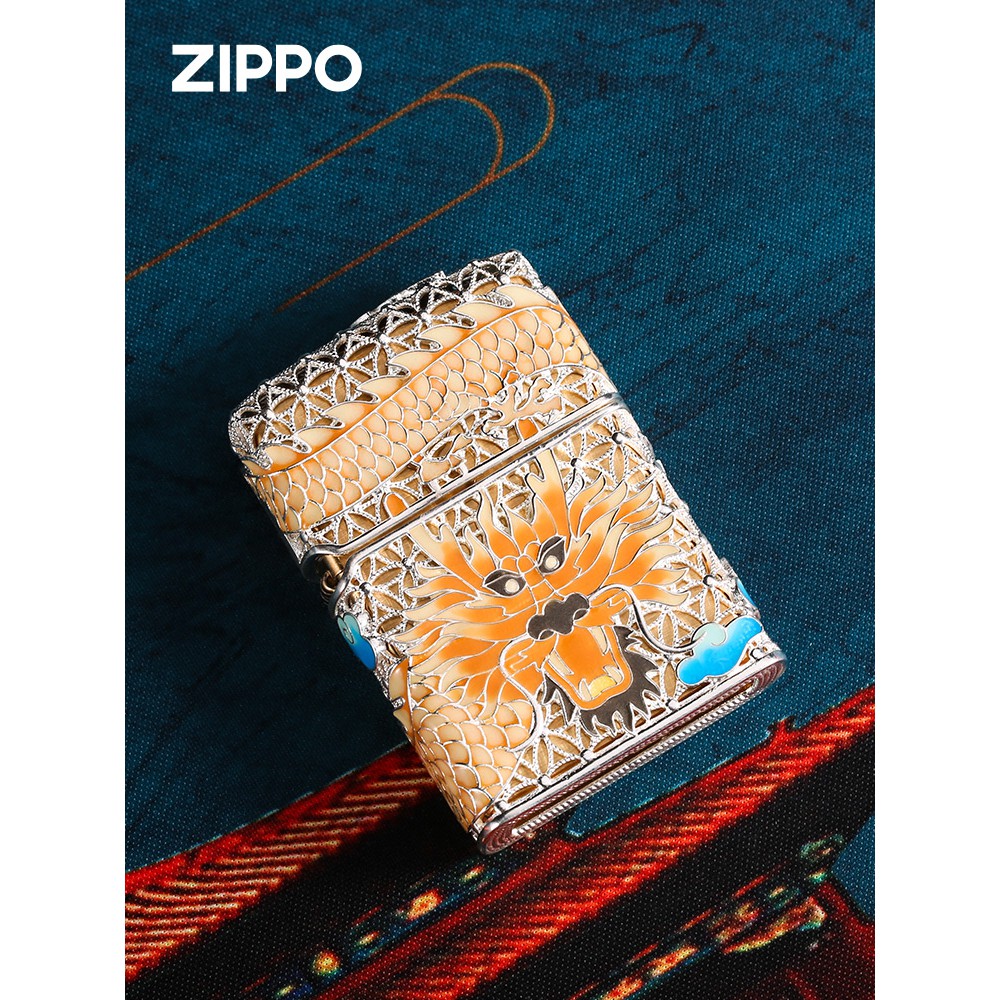zippo genuine lighter luminous dragon limited edition filigree ...