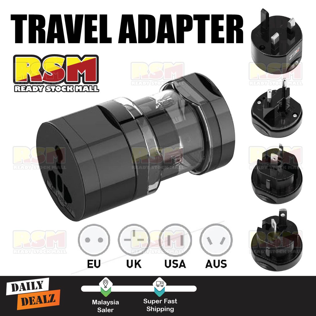 Universal Travel Adapter Multisocket Power Plug All-In-One (ROUND)/Plug ...