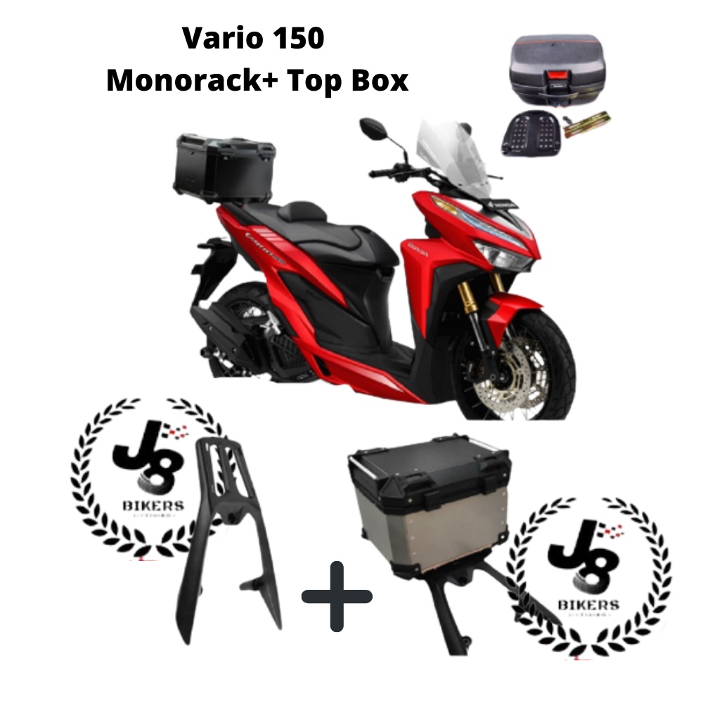 HONDA VARIO 150 tailstock shelf with luggage rack Spoiler BOX HEAVY ...