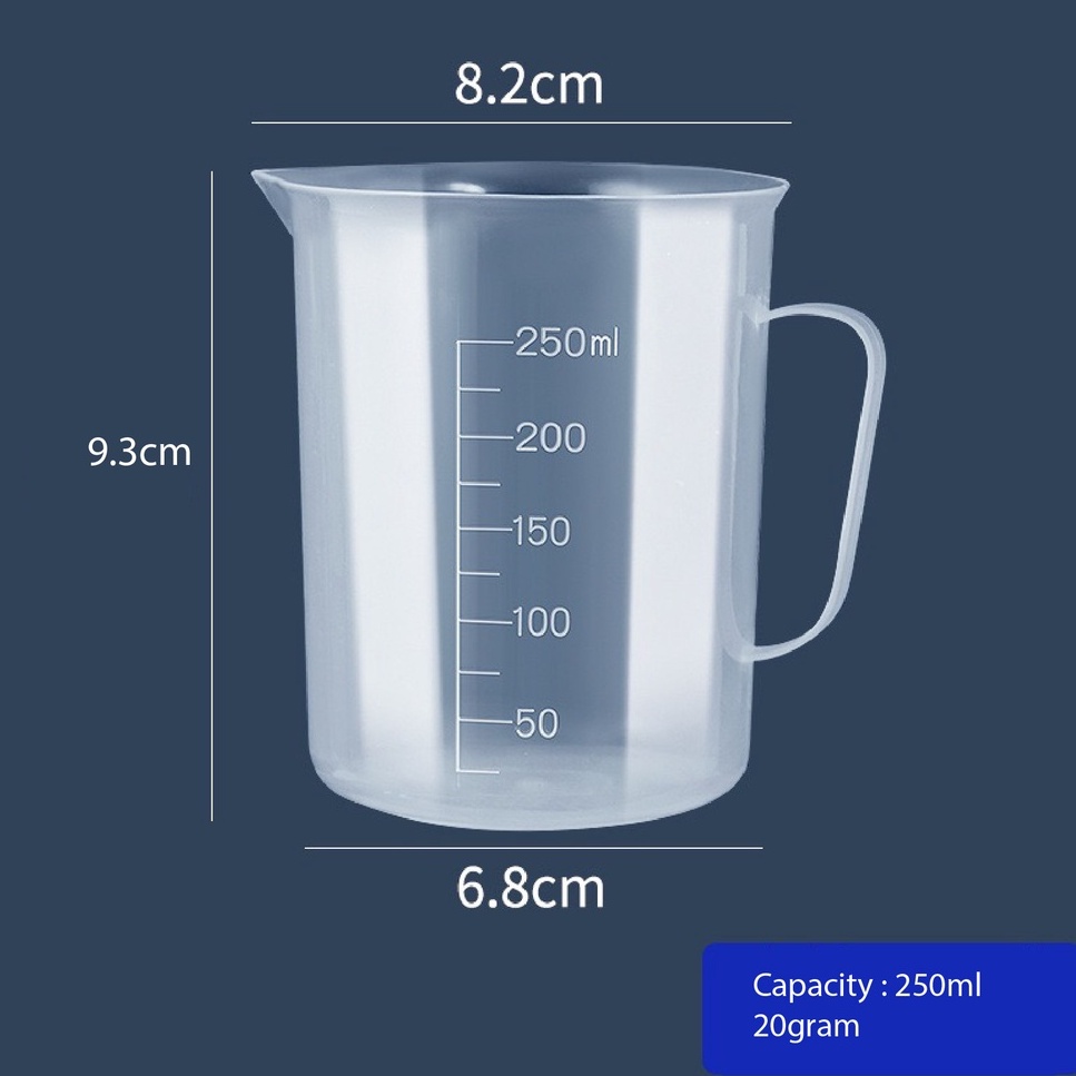 (READY STOCK)Measuring Jug Cup Plastic Transparent Kitchen Baking 100ml 250ml 500ml 1000ml ...