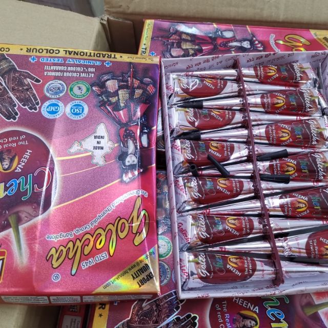 Inai golecha red cherry original | Shopee Malaysia