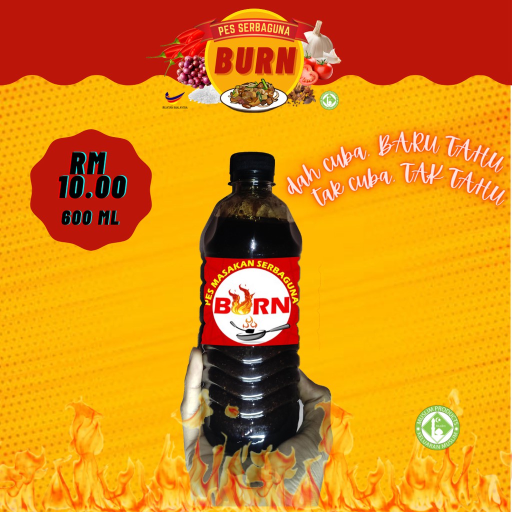 🔥 Pes Masakan Serbaguna Burn [600ml] 🔥 | Shopee Malaysia