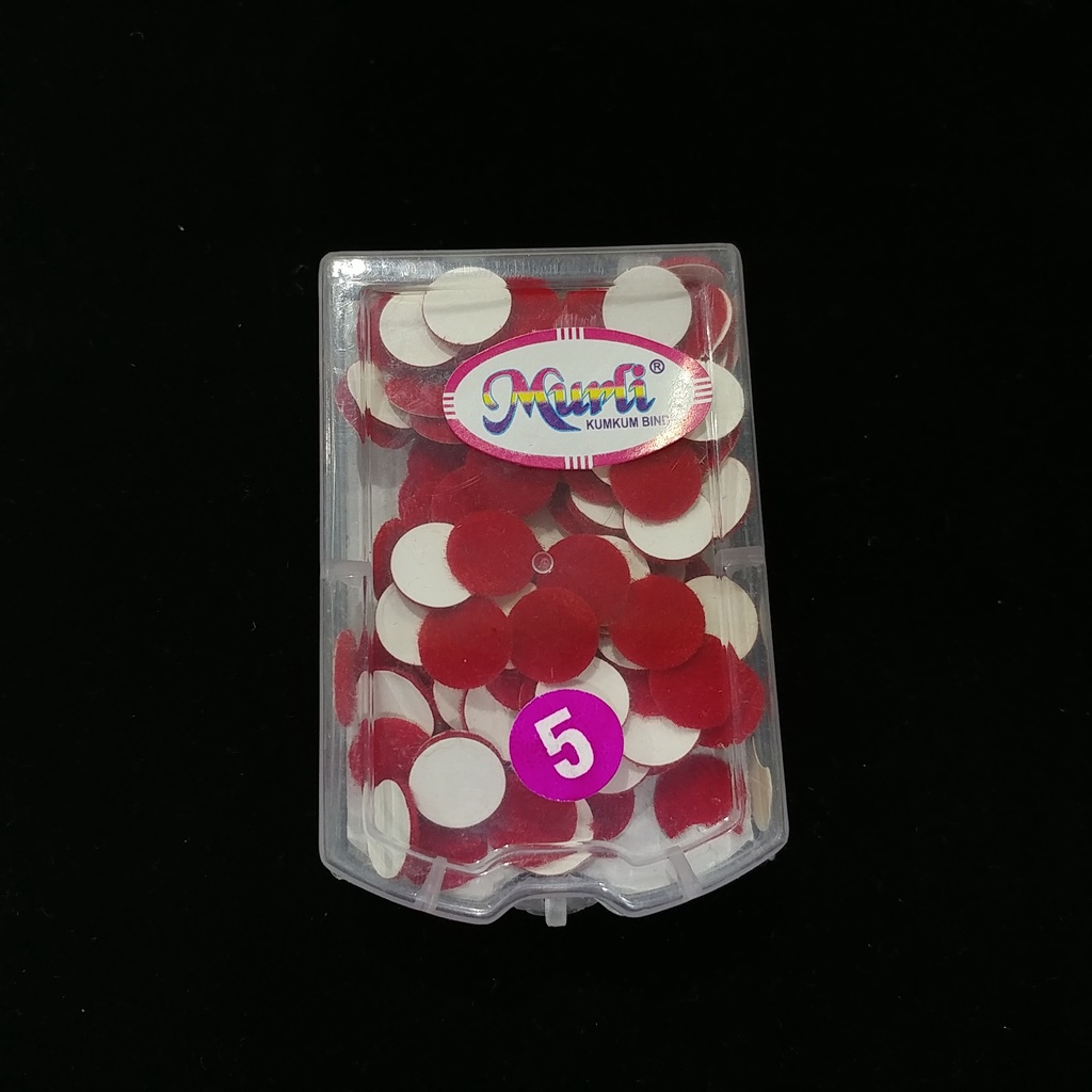 Murli Red Box Bindi Pottu Size 5 - 1.0 Cm | Shopee Malaysia