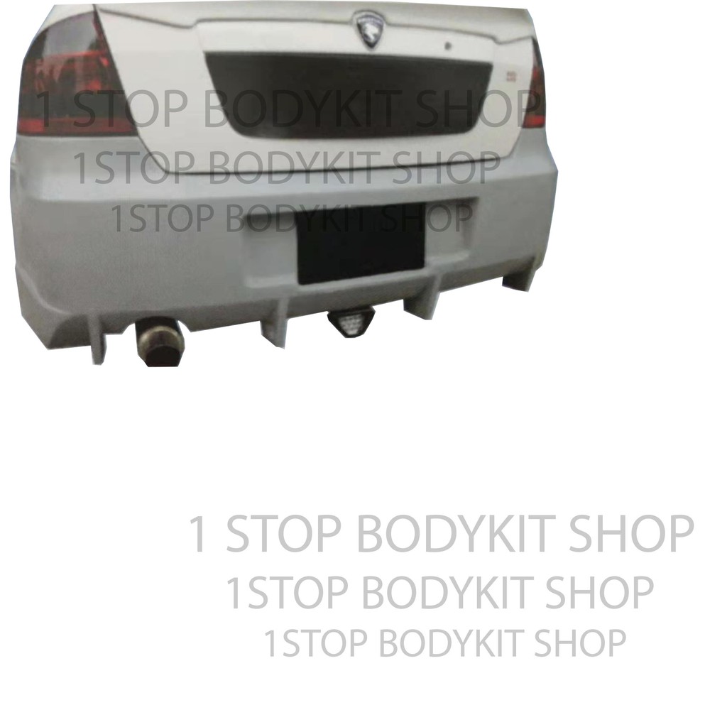PROTON SAGA BLM REAR BUMPER (SUBARU V9) FIBER(FIBERGLASS)SKIRT LIP ...