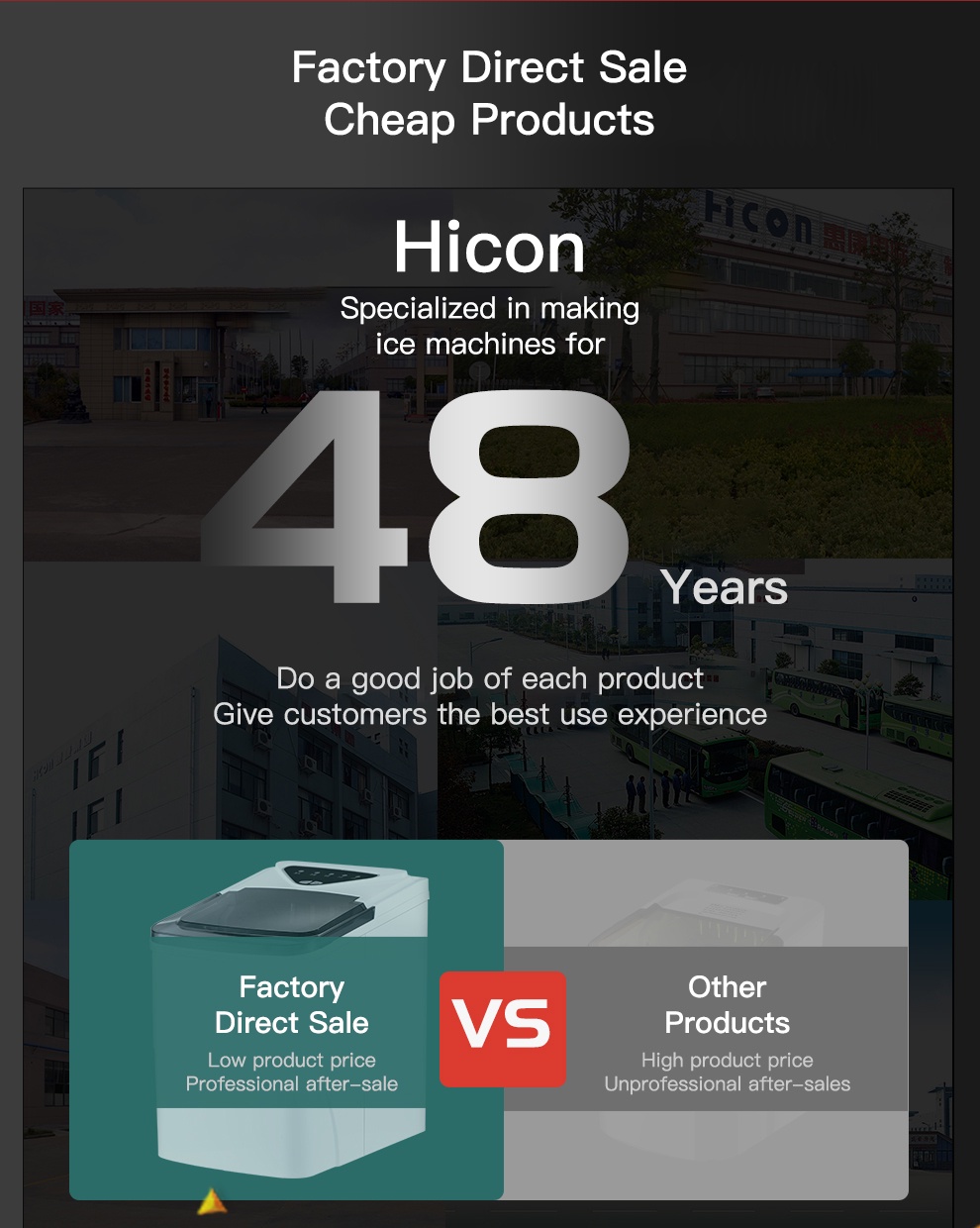 【Global】Hicon Pembuat Ais Ice Maker Machine 16AL 26YB 16AT 16C 16M Mini ...