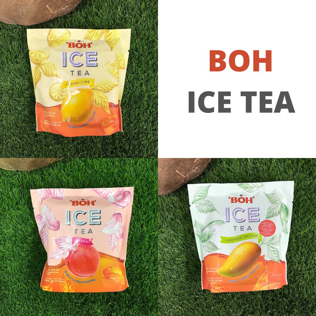 Boh Ice Tea Lemon-Lime/ Orchard Splash/ Peach 20s | Shopee Malaysia