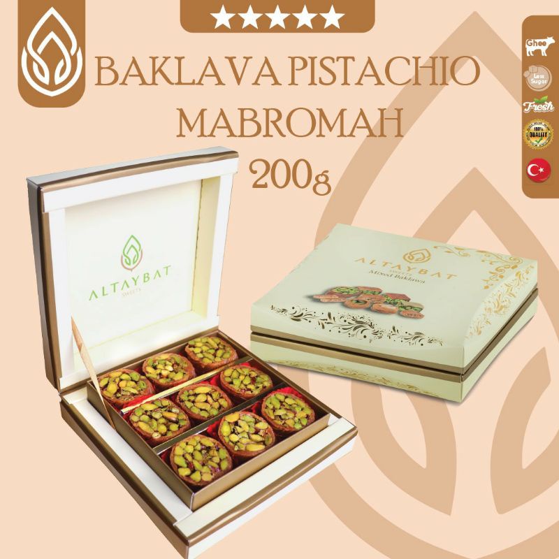 Imported Turkish Baklava Low sugar cow gee ( high quality ) | Shopee ...
