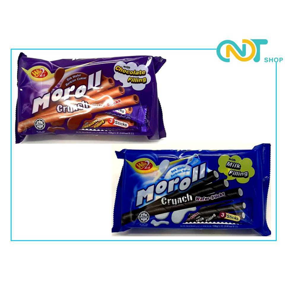WIN2 MOROLL CRUNCH WAFER STICKS WITH MILK FILLING/CHOCOLATE FILLING ...