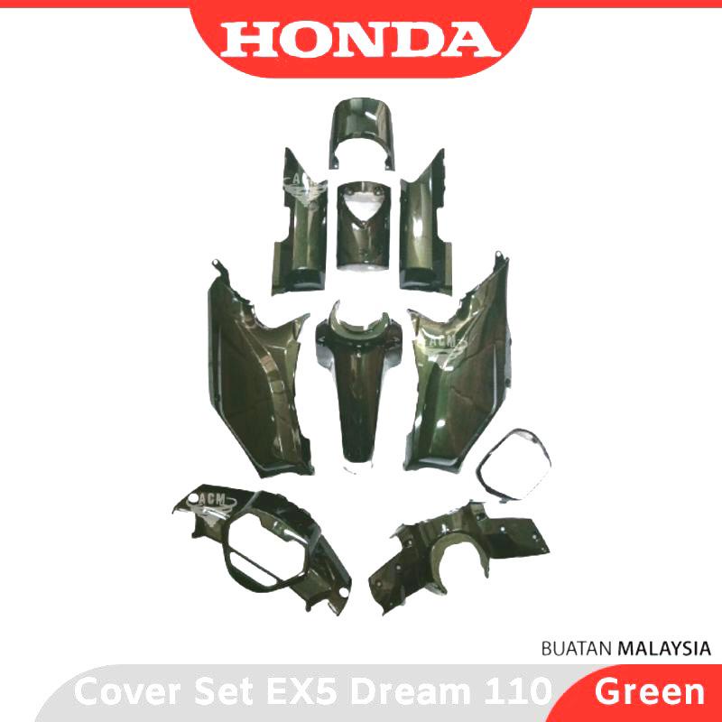 HONDA EX5 DREAM 110 DREAM110 CARBURETOR COVERSET COVER SET BODY CAVER KAVER BODY SET COMPLETE ...
