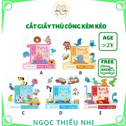 5-color paper craft cutting set for children - comes with safe cutting ...