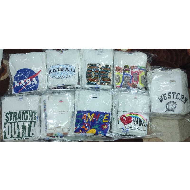 Tokol White T-shirts Saiz S-M (Bundle) | Shopee Malaysia