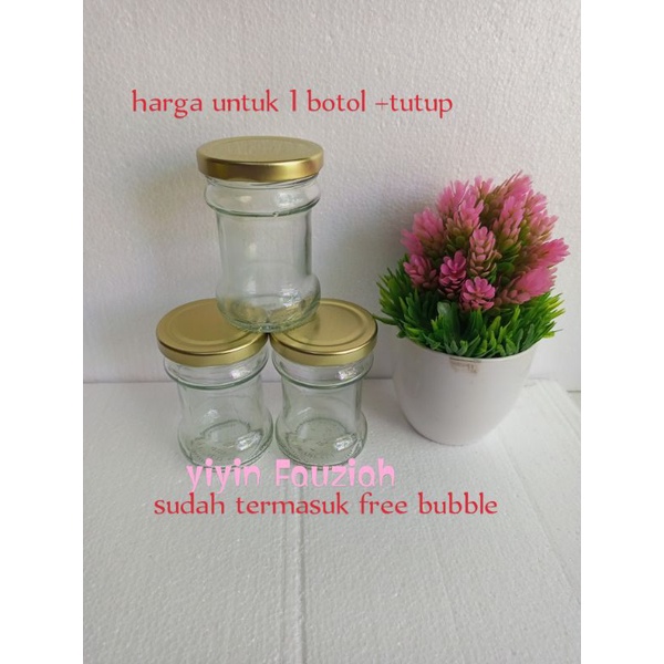 Used shrimp paste bottle plus lid for chili paste jar, glass bottle per ...