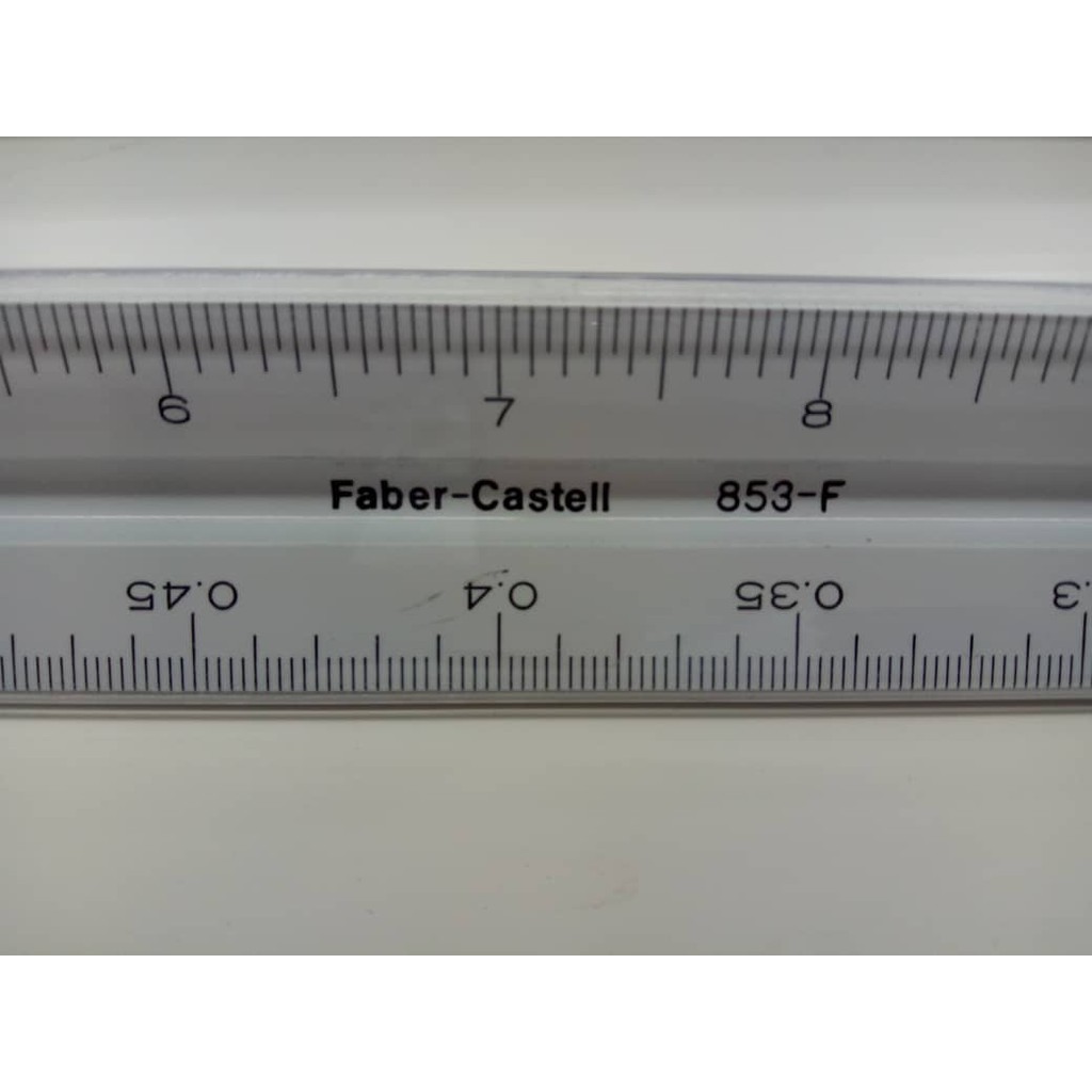 Faber-Castell Triangle Scale Architect Engineer Technical Ruler 12 ...
