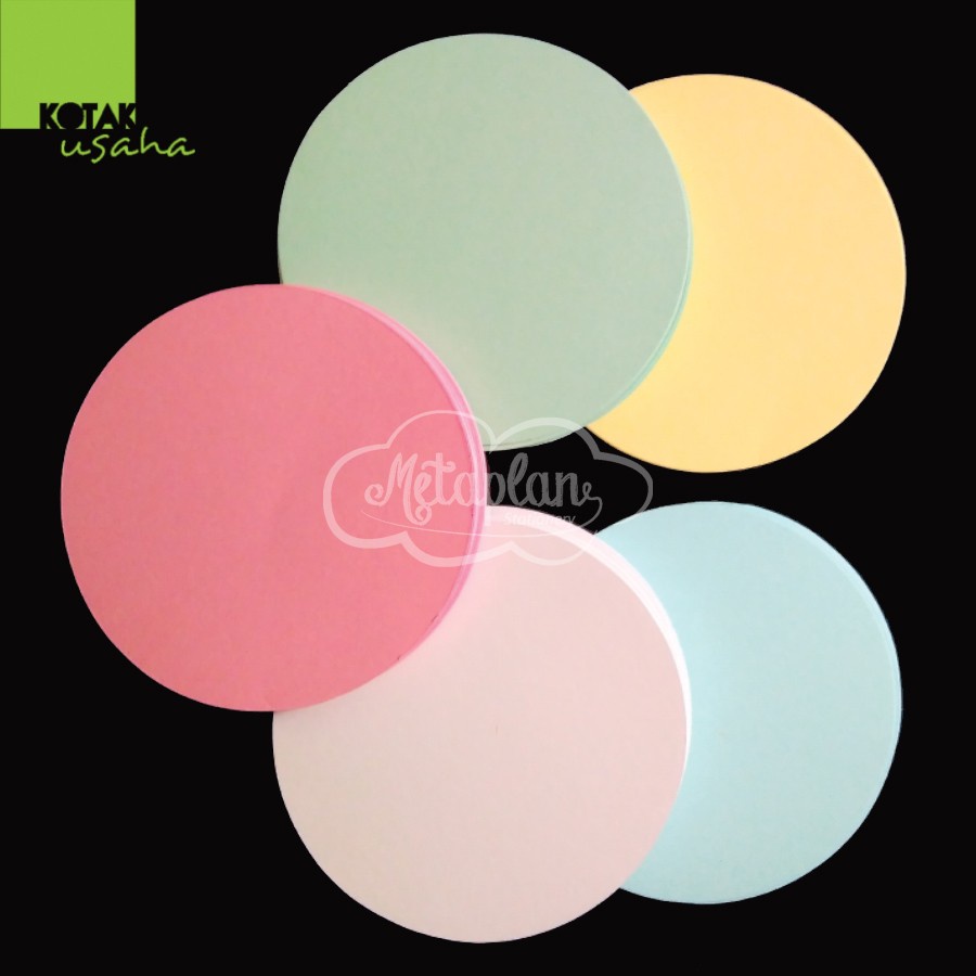 Medium Round Metaplan Card (250 Sheets 5 Colors) | Shopee Malaysia