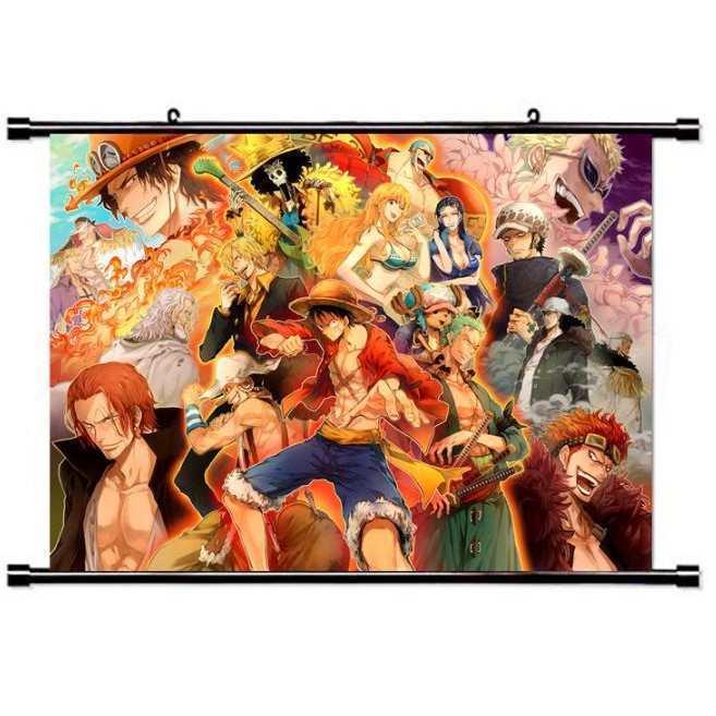 !! READY STOCK !! One Piece Fabric Poster Wallscroll Wallpaper Anime ...