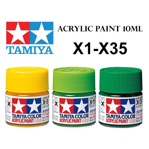 Tamiya Color Acrylic Paints Mini (Gloss) X1-X35 | Shopee Malaysia
