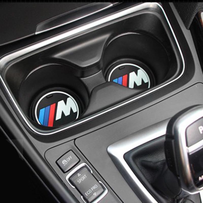 BMW Series Car Coasters Non-Slip Coaster Car Cup Holder Mat Anti-Slip ...