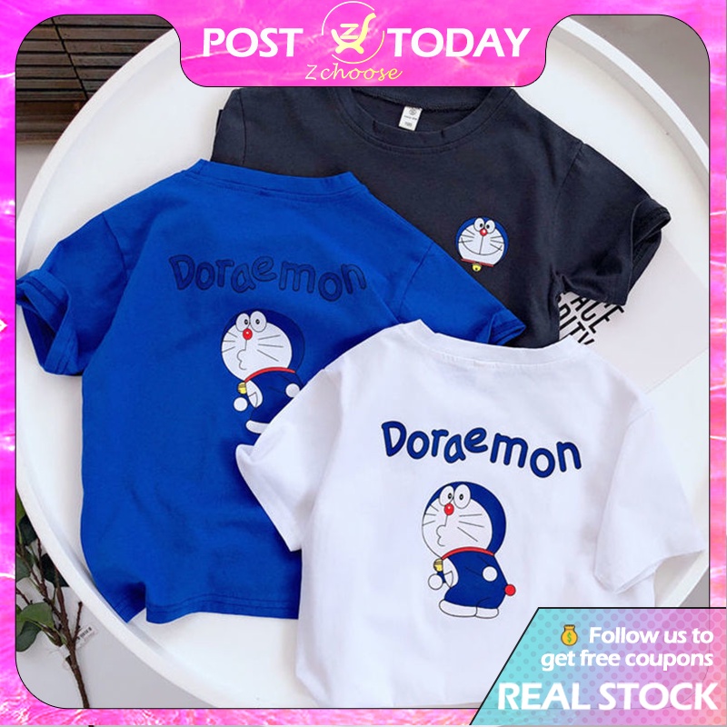 🇲🇾READY STOCK🇲🇾 100% Cotton Kids Clothes Cartoon Doraemon Baby Clothes ...