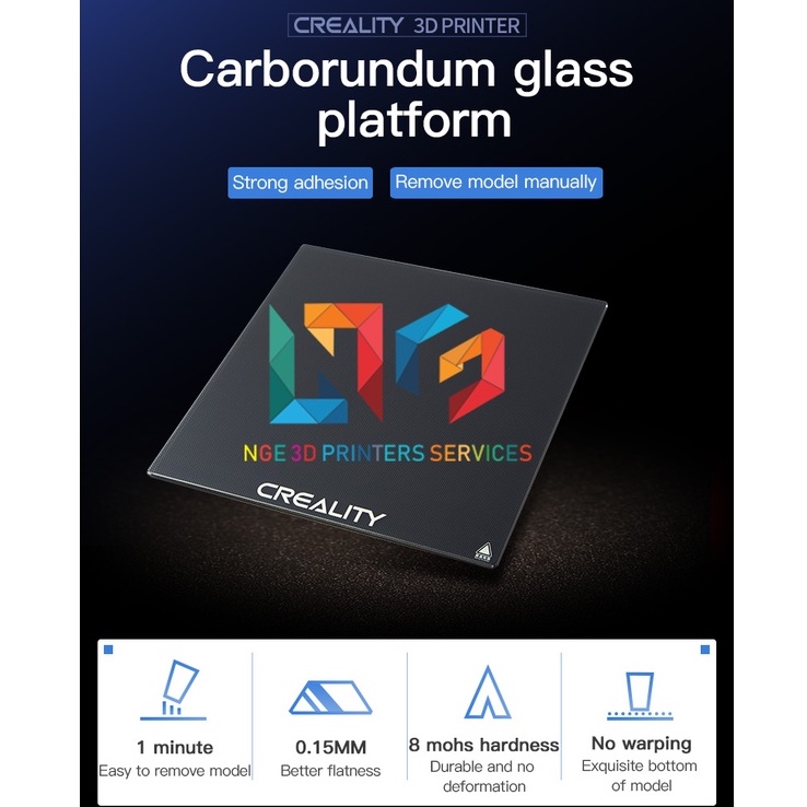 Carbon Silicon Crystal Platform Glass Plate 310*310*4mm | Shopee Malaysia