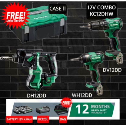 HIKOKI / HITACHI KC12DHW COMBO ( DH12DD , WH12DD , DV12DD ) | Shopee ...