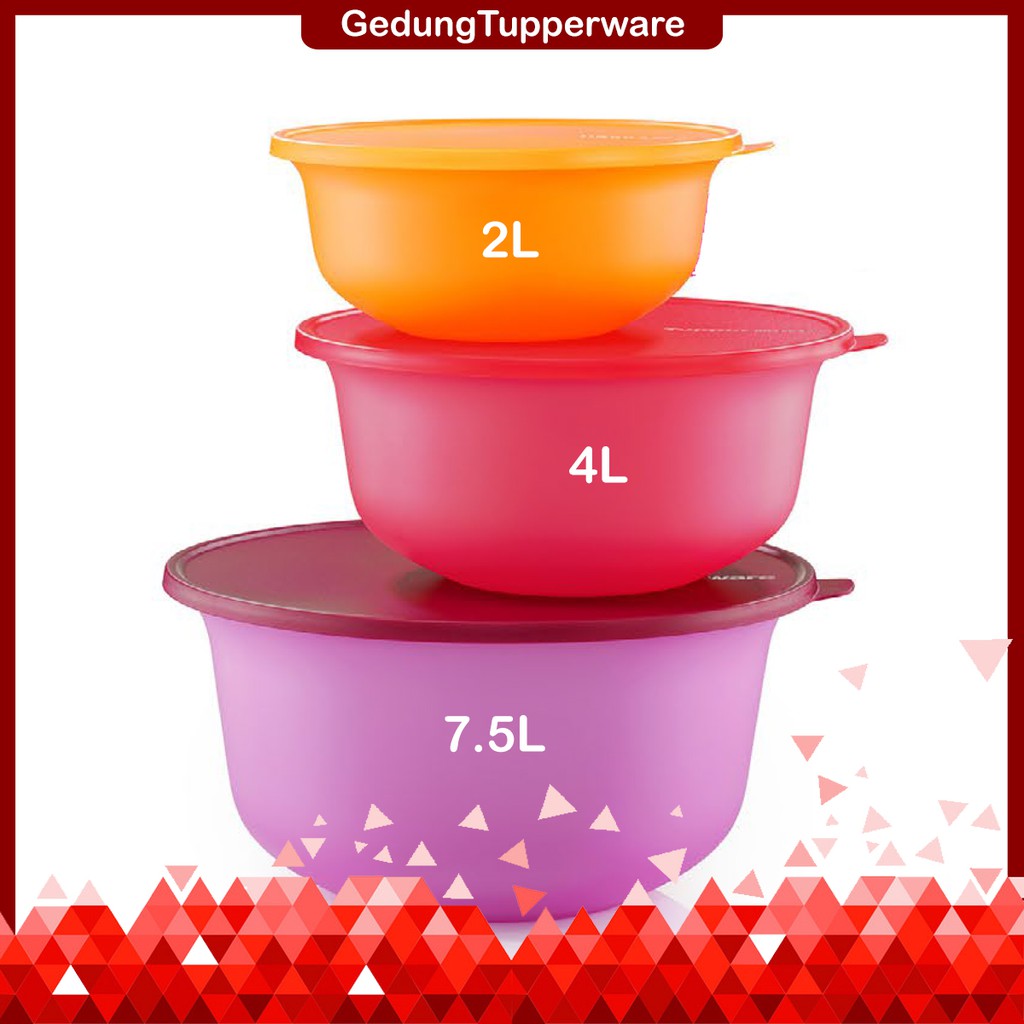 🔥HOT ITEM🔥 TUPPERWARE ALOHA BOWL SET | Shopee Malaysia