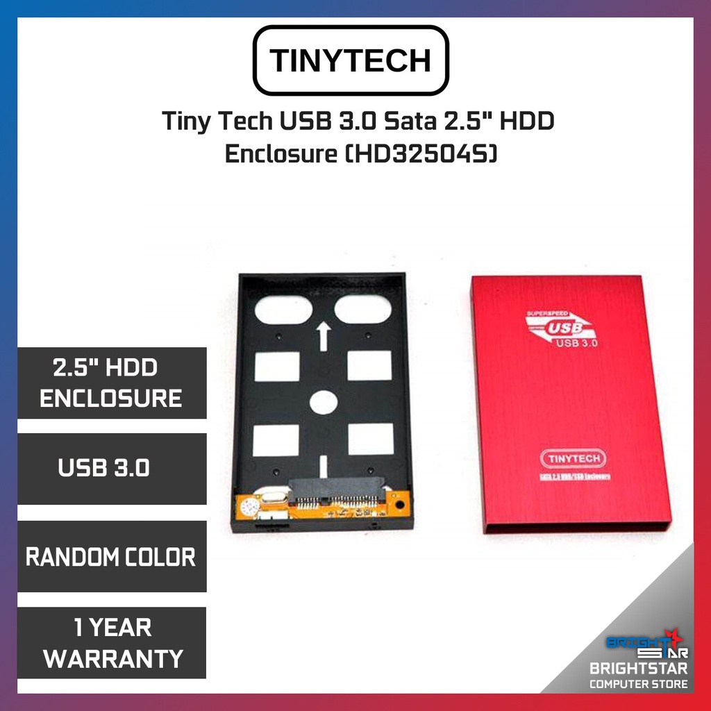 Tiny Tech USB 3.0 Sata 2.5" HDD Enclosure (HD32504S) | Shopee Malaysia