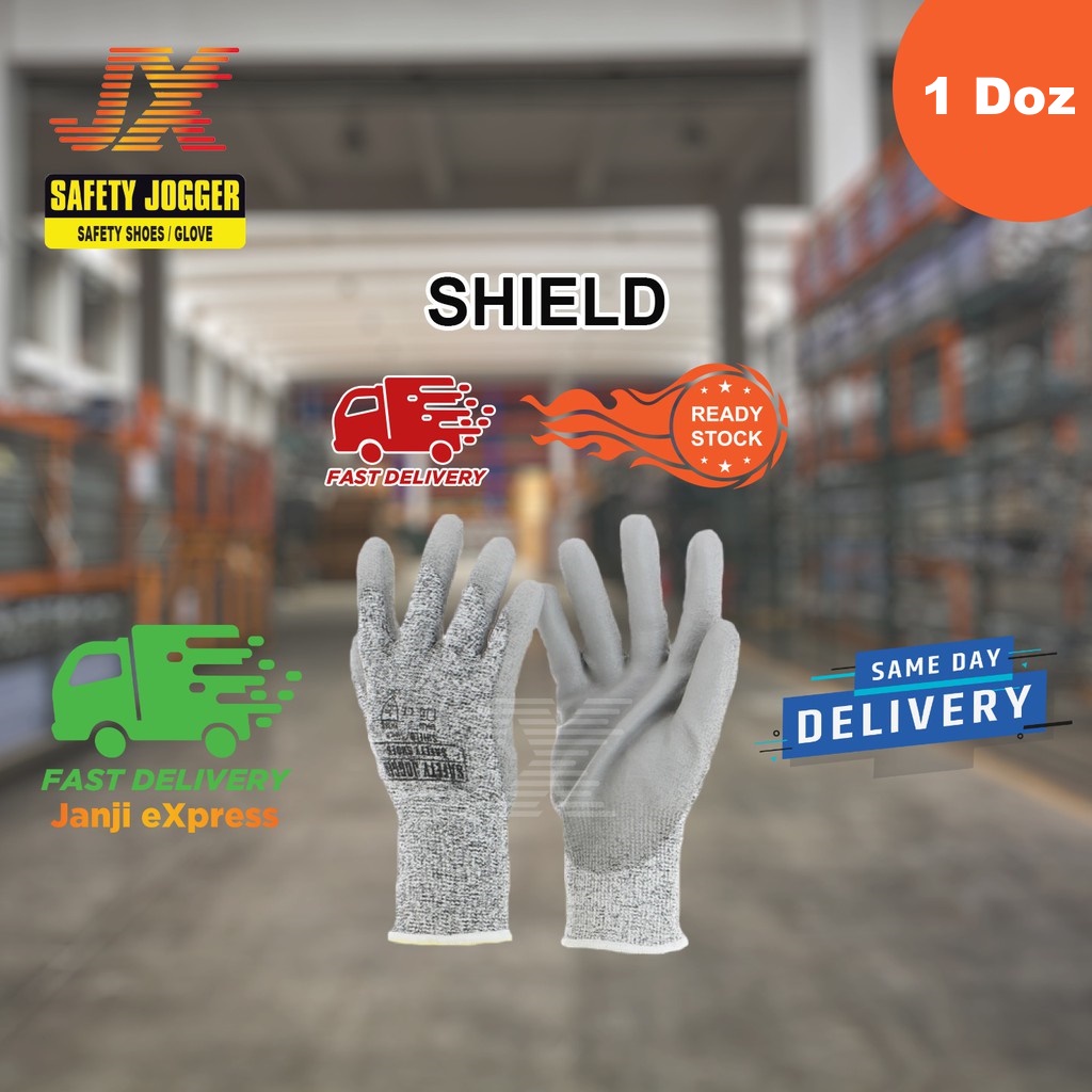 Safety Jogger Shield 4543 Anti-cut gloves 1 Dozen | Shopee Malaysia