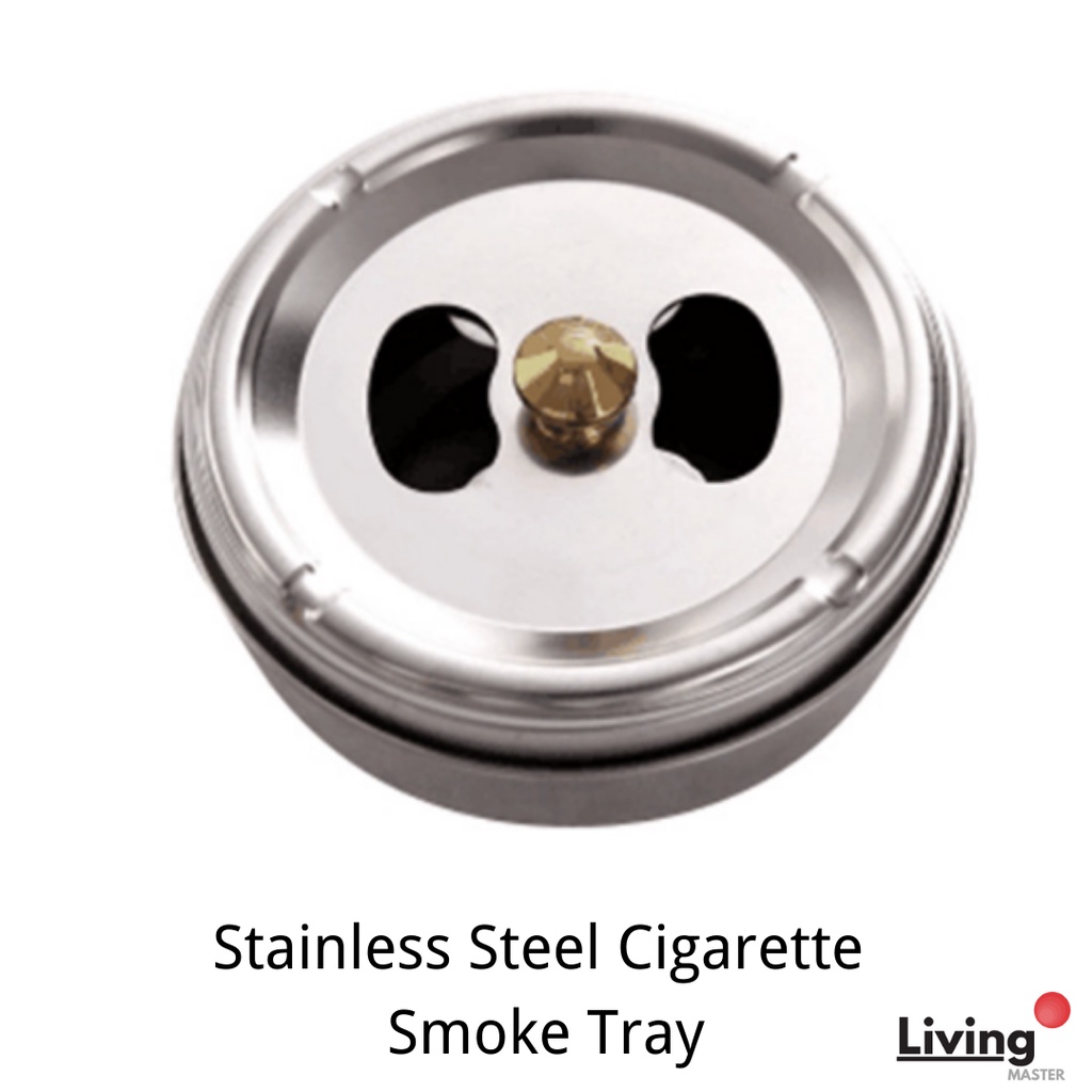 Stainless Steel Cigarette Smoke Tray Home Desk Accessories Cigarette ...