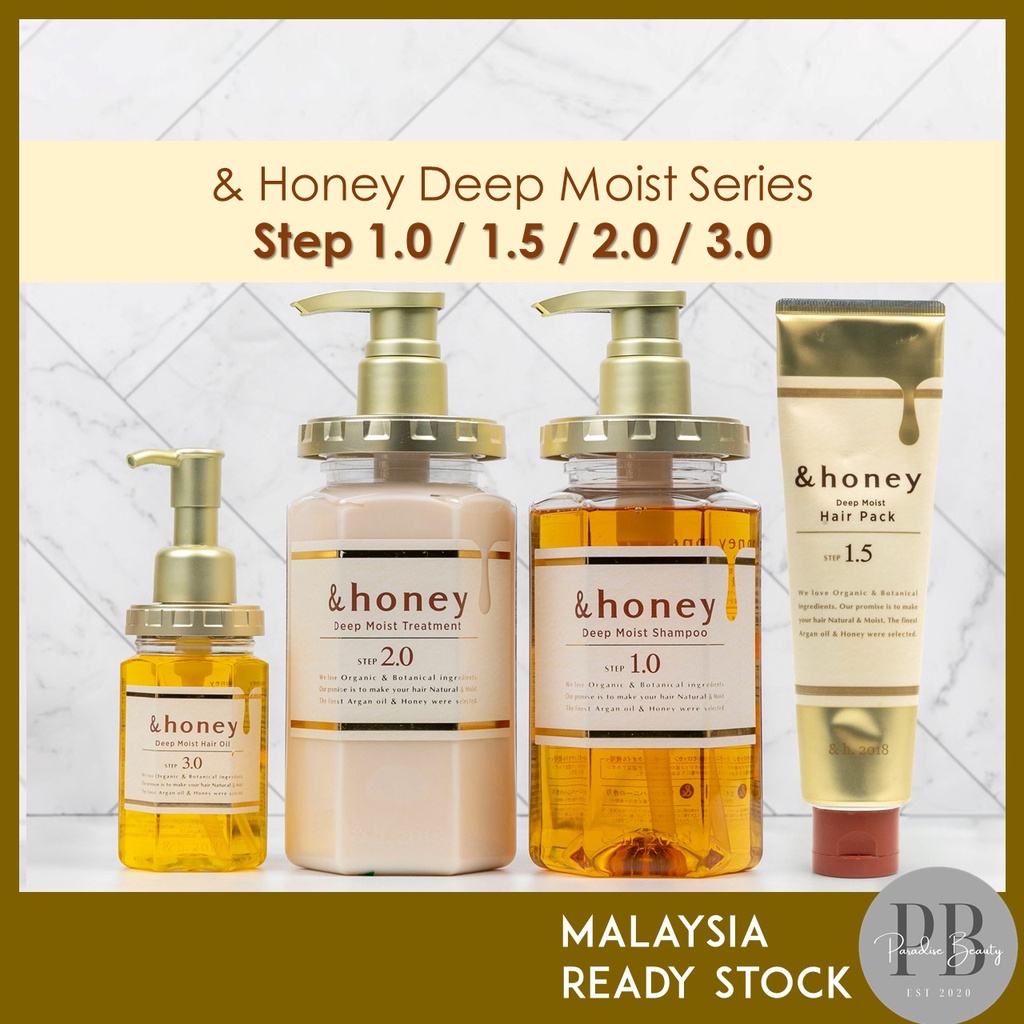 【MADE IN JAPAN】&Honey Deep Moist Shampoo / Hair Pack / Treatment / Hair Oil | Shopee Malaysia