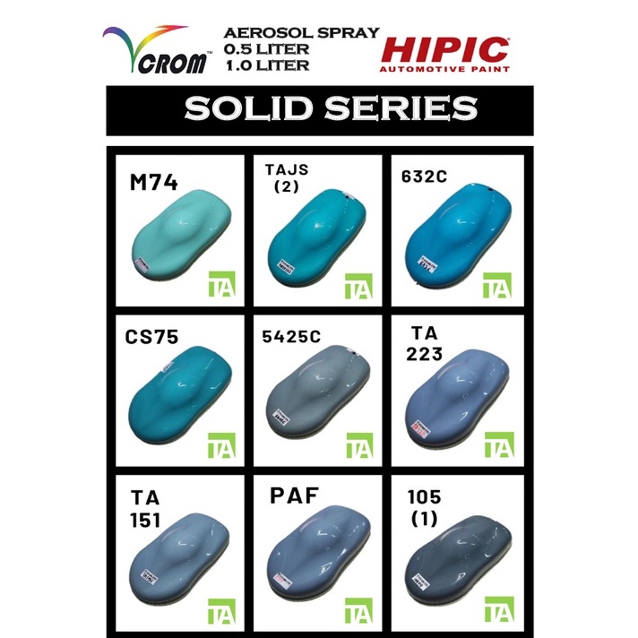 [ VCROM / HIPIC ]2K Car Paint - Car Body Paint / Motor ｜ Cat Kereta ...