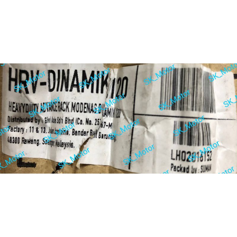 GIVI Modenas ACE 115 CT100 CT110 CT115S CT 100 110 115 DINAMIK 120 ...