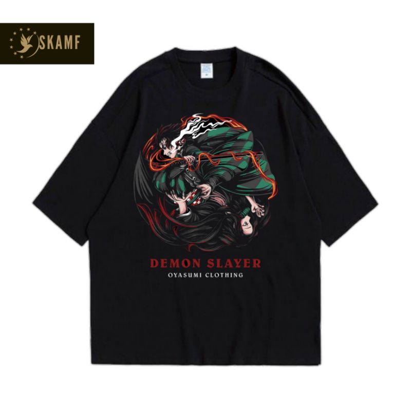 VINTAGE DEMON SLAYER T-SHIRT | ANIME JAPAN T-SHIRT | BOOTLEG BLACK T ...