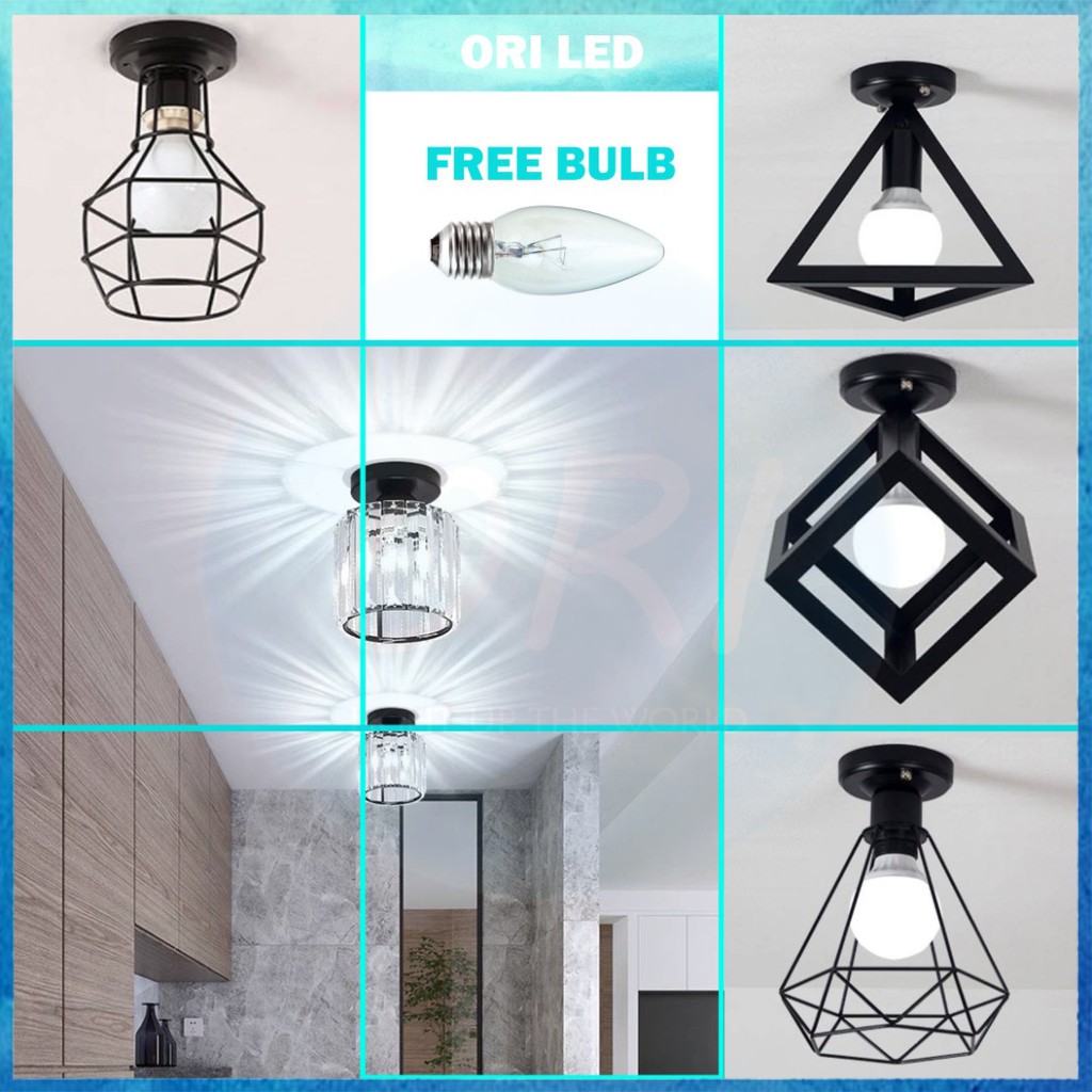 Ceiling Lamp lampu siling lampu gantung loft creative decoration light ...
