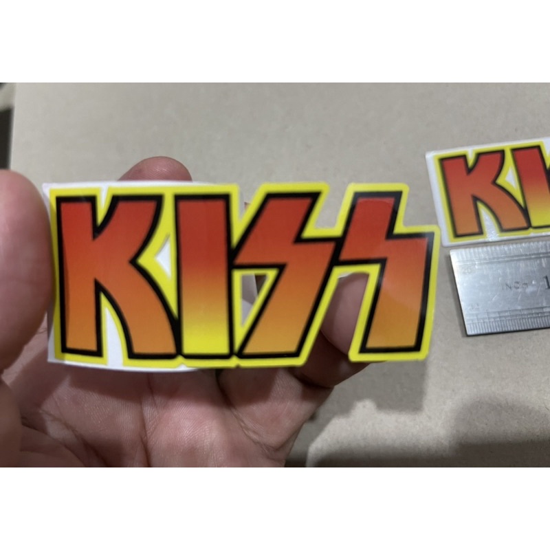 Sticker kiss band rock (small size) | Shopee Malaysia