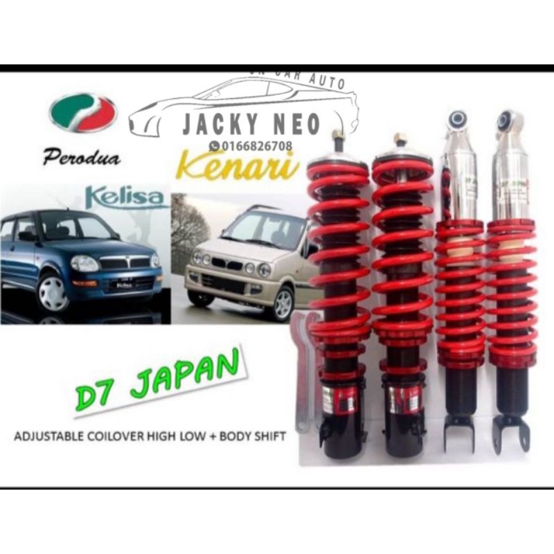 D7 JPN HI LOW BODY SHIFT ADJUSTABLE ABSORBER SET UTK KENARI | Shopee ...