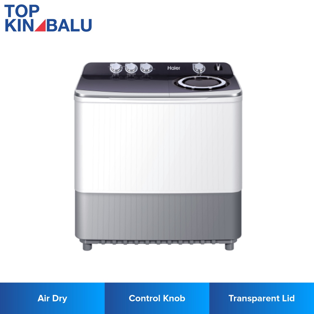 [SABAH ONLY] HAIER 15KG HWM150-M186 TWIN TUB SEMI AUTO WASHING MACHINE ...
