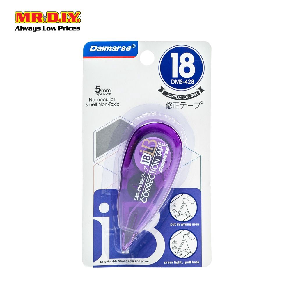 (MR.DIY) DAIMARSE Jumbo Strong Adhesion Non-Toxic Correction Tape ...