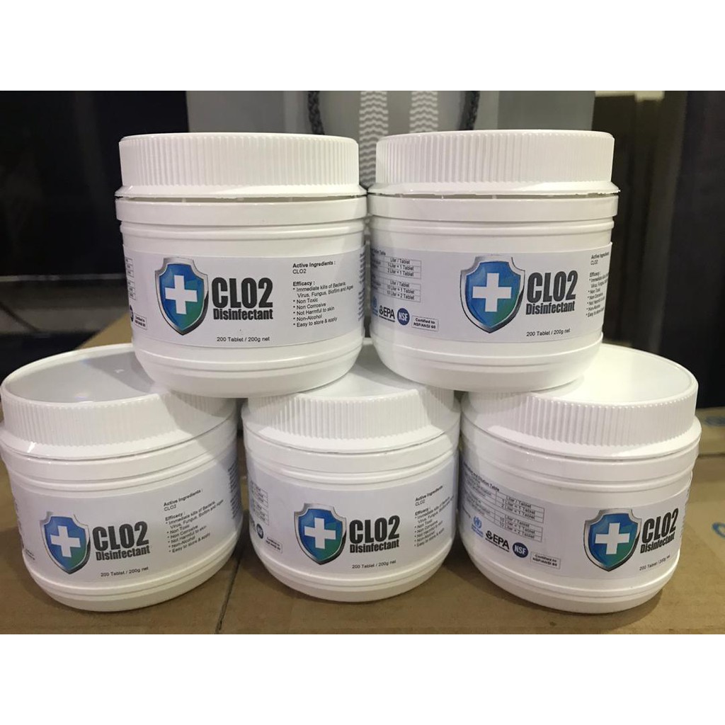 Disinfectant Soluble Tablets - Chlorine dioxide tablets, Klorin tablet ...