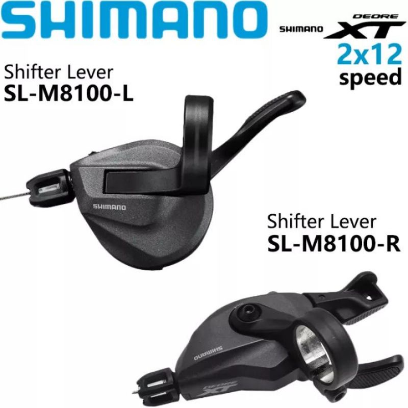 (Ready Stock) Shimano XT M8100 Shifter Left and Right 2x12 speed - SL ...