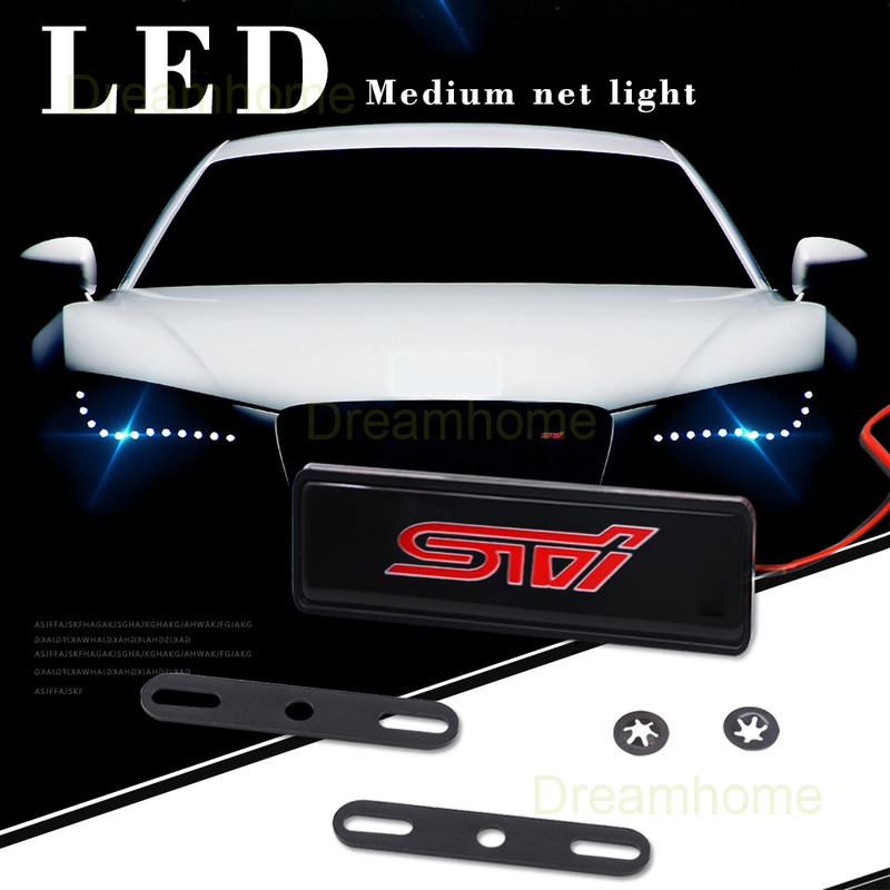 Car Front Grille Luminous Emblem Badge LED Decoration Lights Car Logo ...