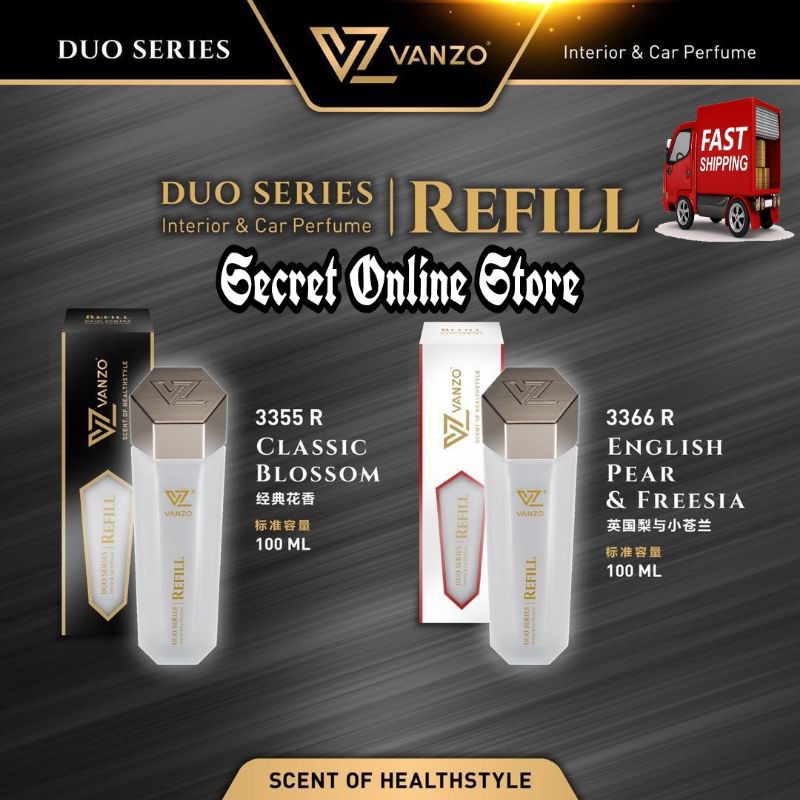 🔥VANZO🔥REFILL PACK Duo Series Classic Blossom / English Pear & Freesia ...