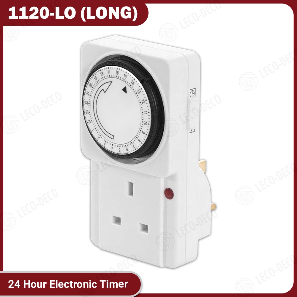 SIRIM Timer Switch Socket 24 Hours Analog Programme Programmable 3 Pin ...
